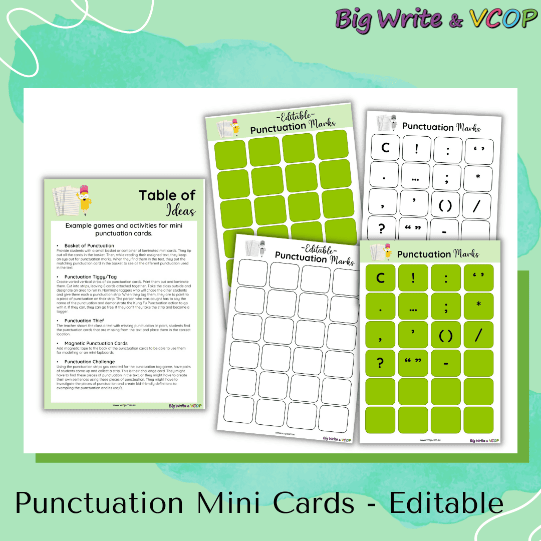 VCOP Resources – Resources to Enhance Literacies