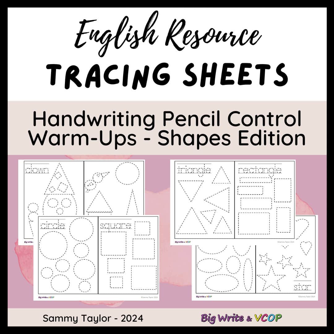 Shapes Handwriting Warm-Up Tracing Sheets – Resources to Enhance Literacies
